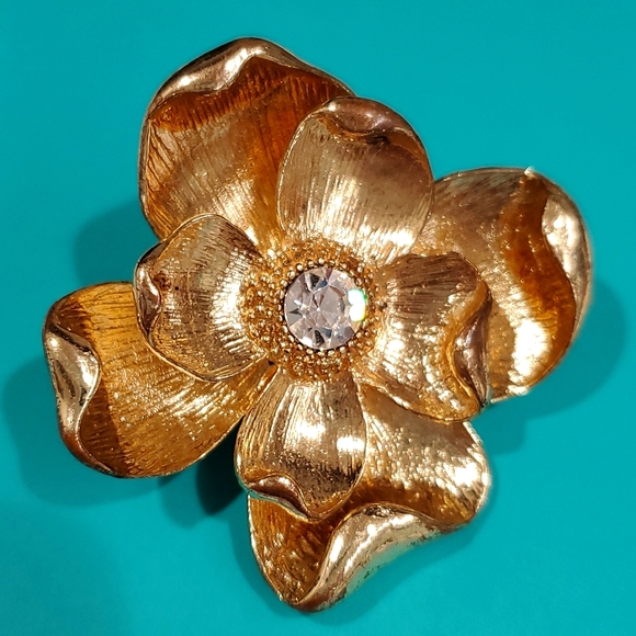 Fashion Jewelry | Jewelry | Gold Oversized Magnolia Flower Ring | Poshmark